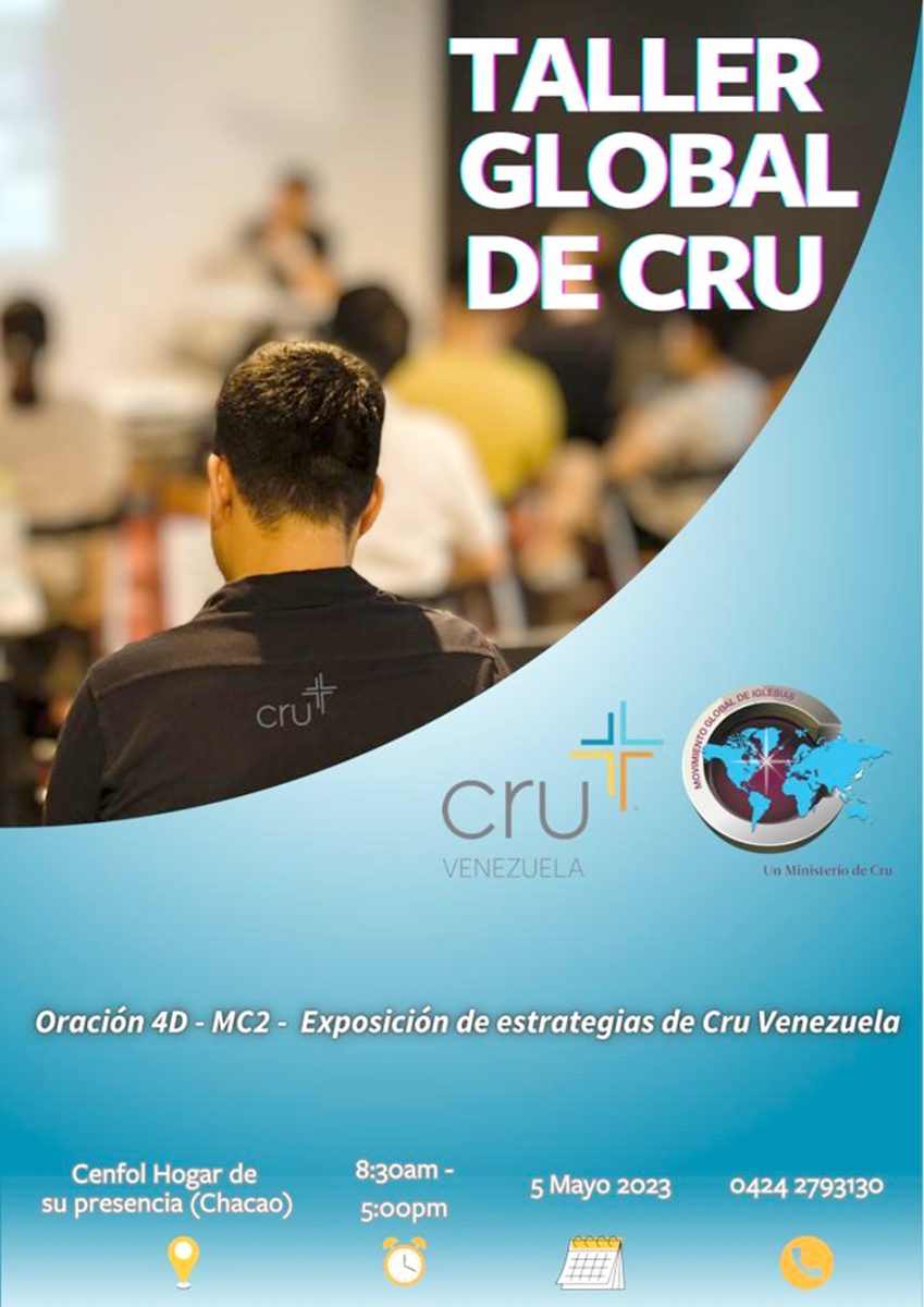 Taller Global CRU realizarán en Caracas - Verdad y Vida